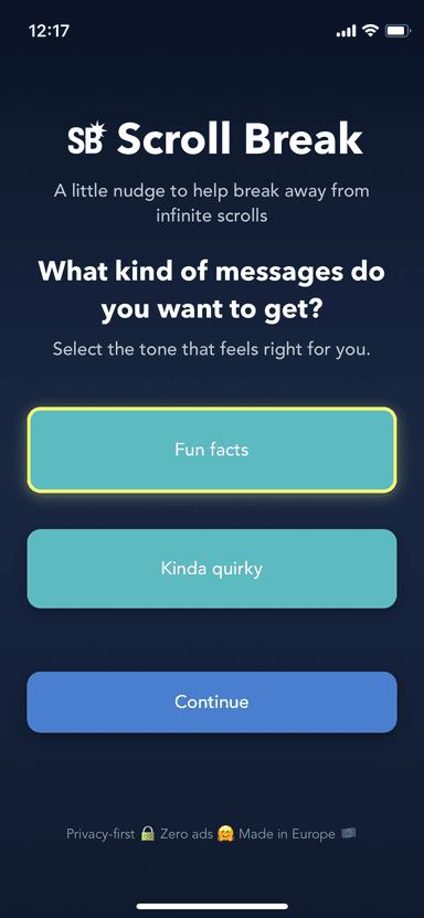 Scroll Break - Digital Wellness App | Break Free from Infinite Scrolling